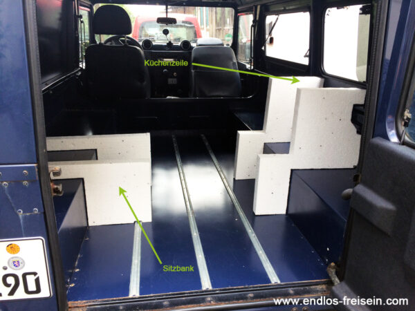 Innenausbau - Der Defender 110 HT als Reisemobil